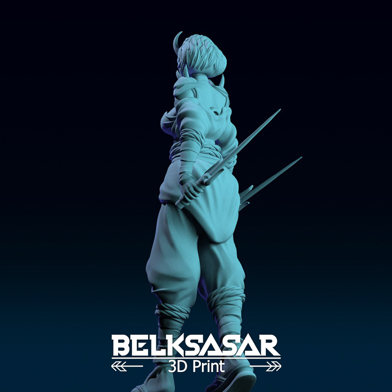 STL file Ninja Girl 3D print model 🥷 ・3D print object to download・Cults