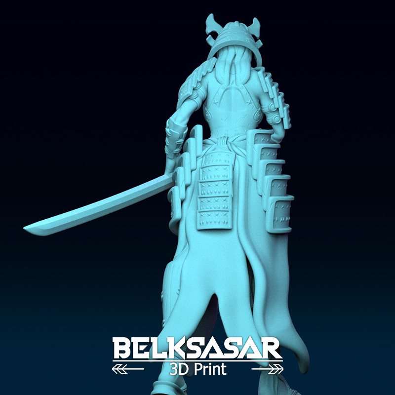 STL file Samurai Girl 3D print model 🗡️ ・3D printing model to download ...