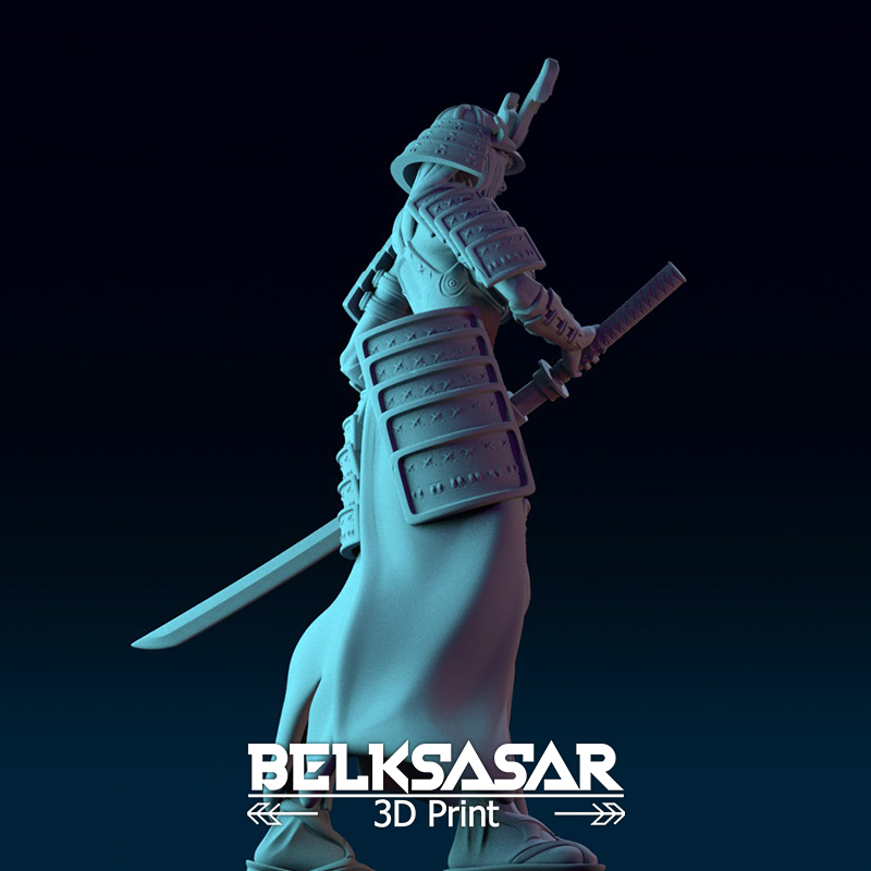 STL file Samurai Girl 3D print model 🗡️ ・3D printing model to download ...