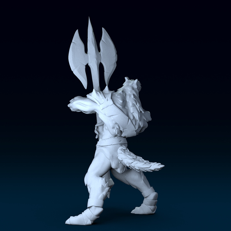 Archivo STL Werewolf Warrior 3D print model 🐺 (OBJ)・Diseño para ...