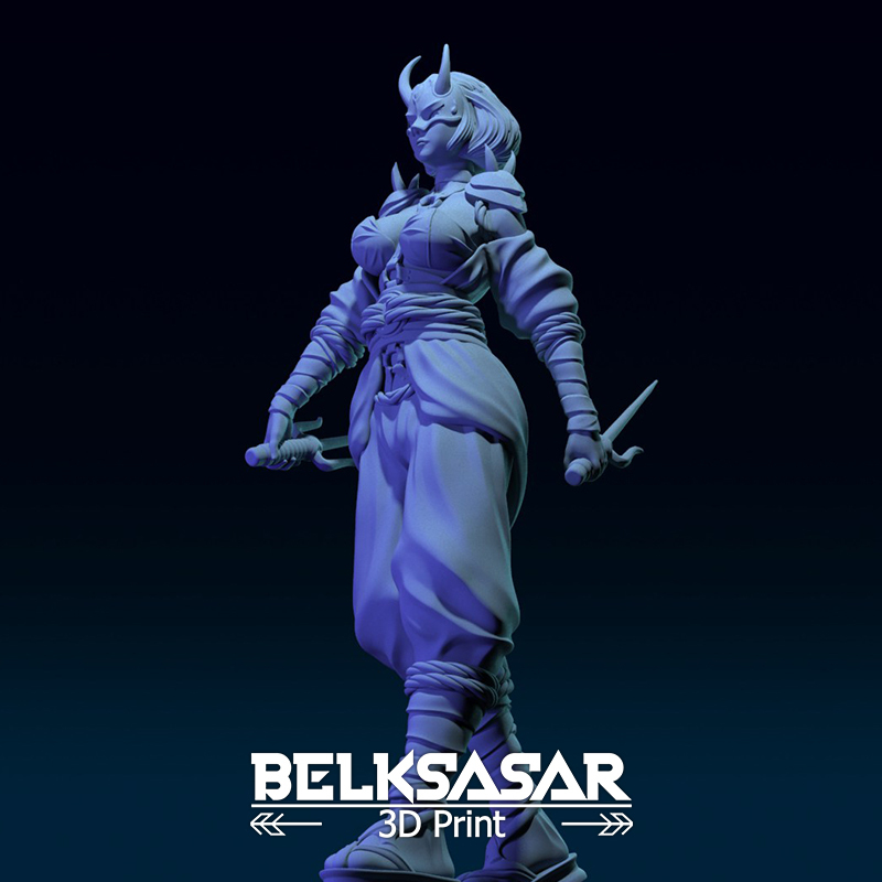 STL file Ninja Girl 3D print model 🥷 ・3D print object to download・Cults