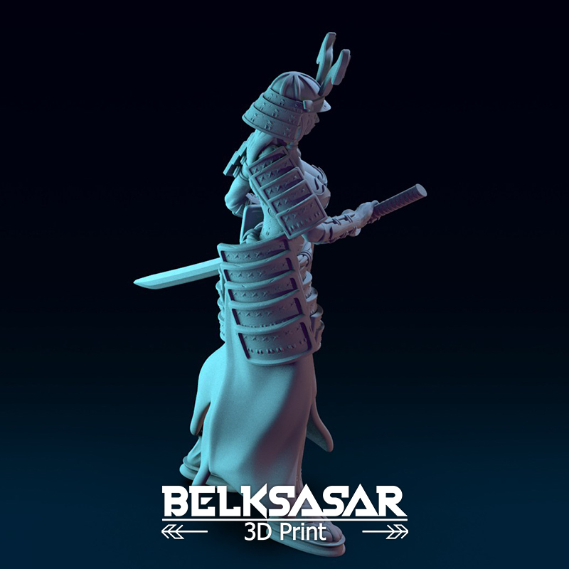 STL file Samurai Girl 3D print model 🗡️ ・3D printing model to download ...