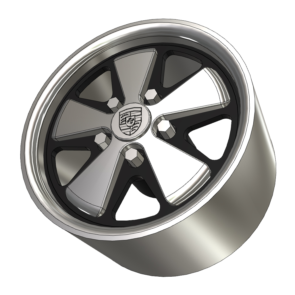 STL file 1/24 SCALE 15" Fuchs wheel for porsche & VW 🛞 ・3D print design ...