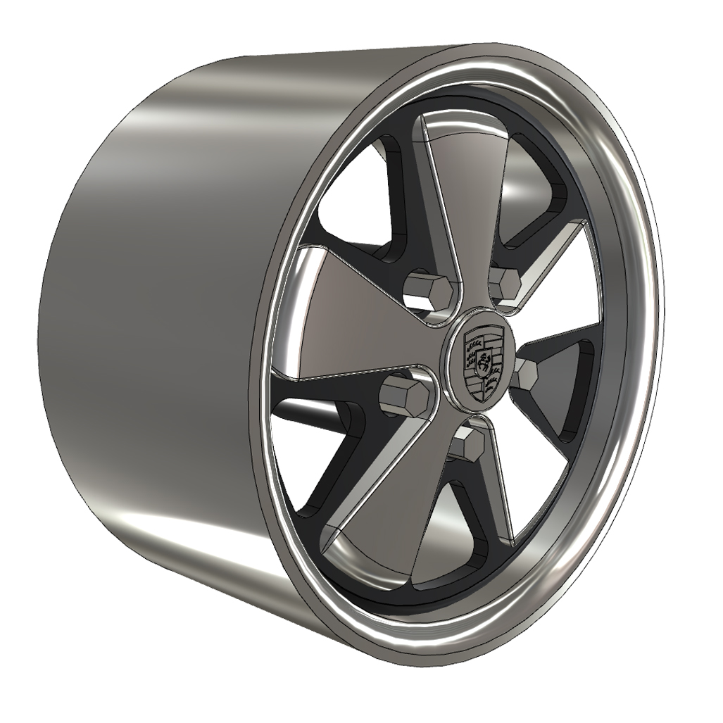 STL file 1/24 SCALE 15" Fuchs wheel for porsche & VW 🛞 ・3D print design ...