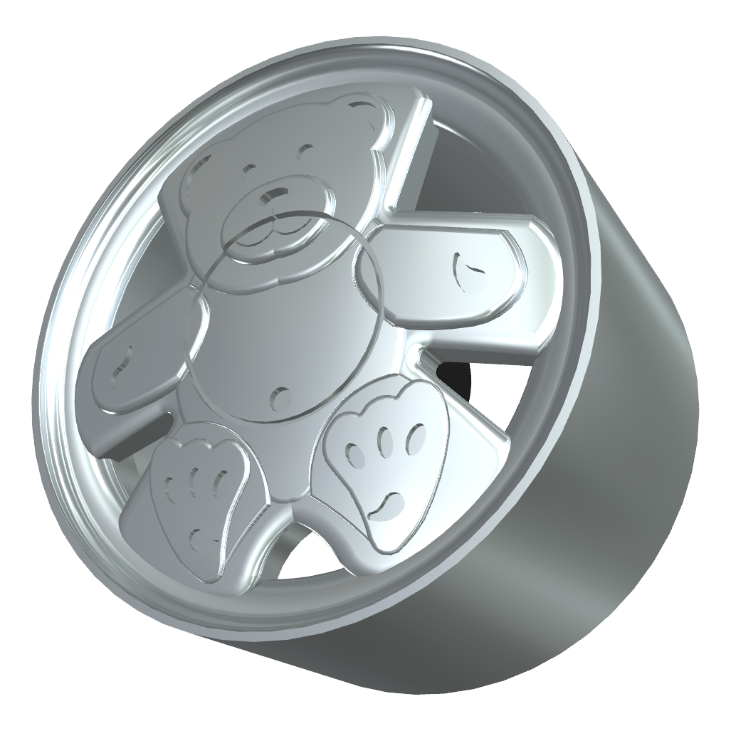 STL file 1/24 scale 15" Ronal Bear Wheel 🐻 ・Design to download and 3D ...