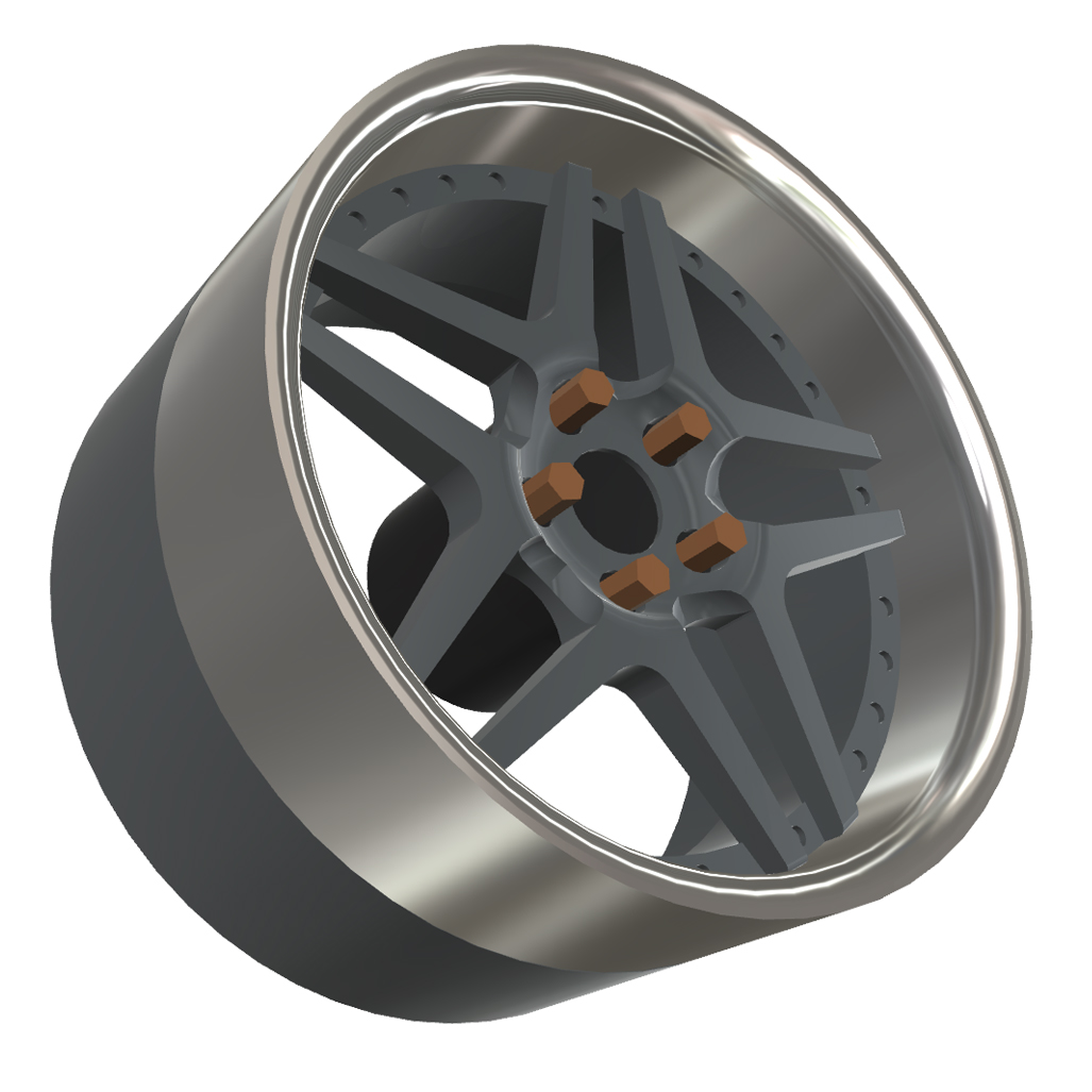 🛞 1/24 SCALE 18" BLITZ 03 WHEEL・ STL File for 3D printing・Cults