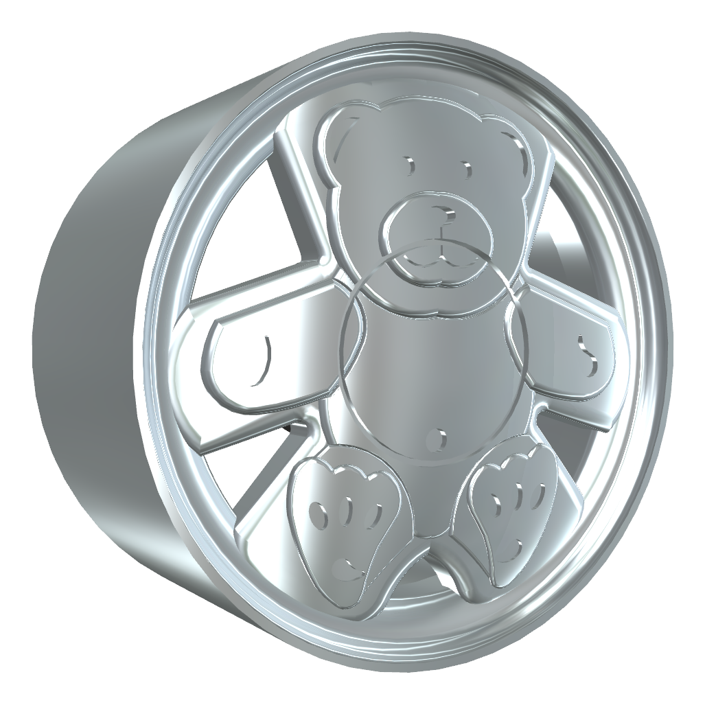 STL file 1/24 scale 15" Ronal Bear Wheel 🐻 ・Design to download and 3D ...