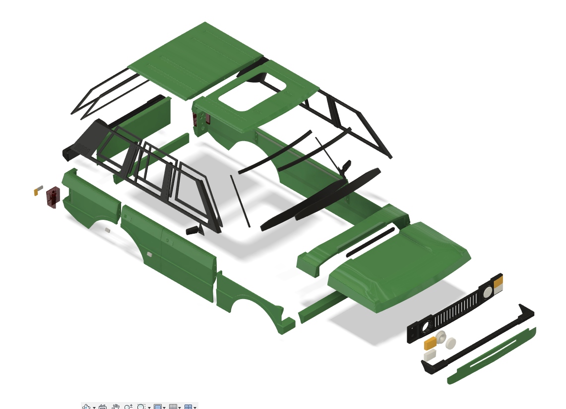 🎲 Rc Body crawler RR 1980 classic 313mm・ STL File for ・Cults