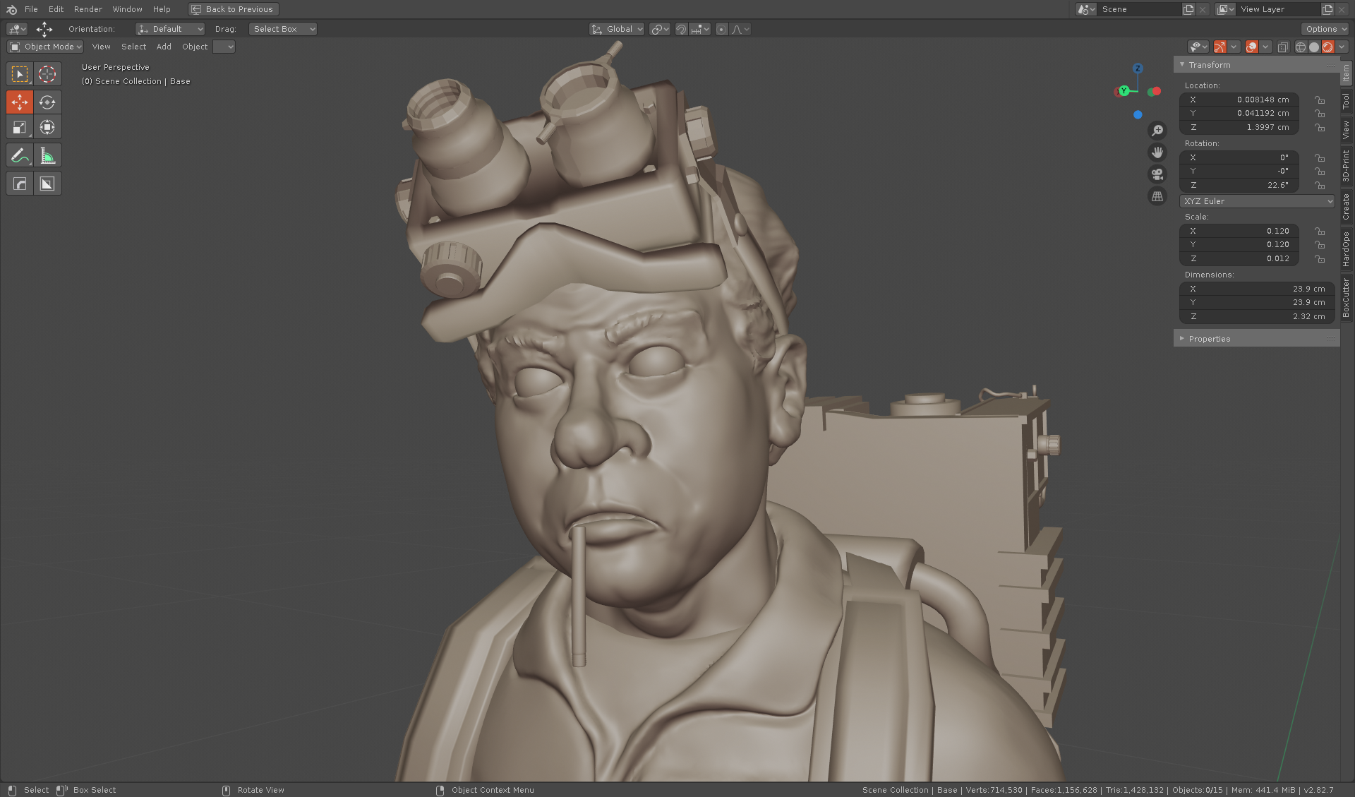 🎬 Dr. Raymond Stantz - Ghostbusters (1984)・ STL File for 3D printing・Cults