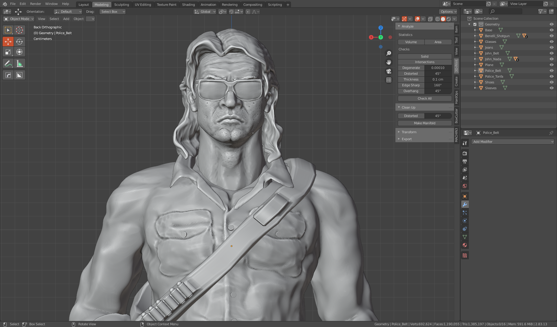 💤 John Nada - They Live (1988)・ STL File for 3D printing・Cults