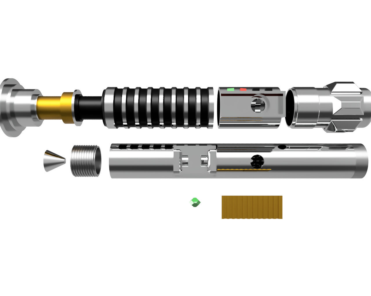 ⭐ Luke Skywalker saber with light system・ 3D File for ・Cults