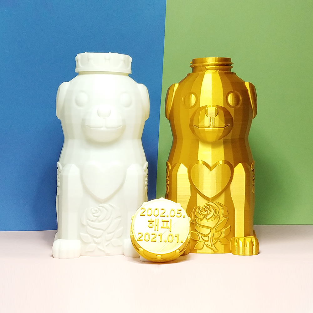🐕 PET PUPPY DOG URN CASE 700ML・ STL File for ・Cults