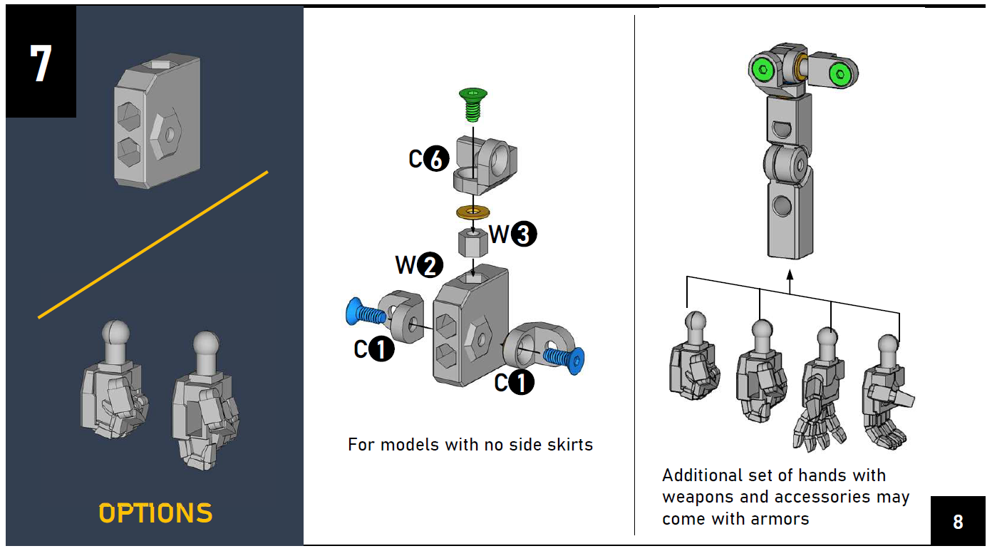 🖼️ X-Frame (Articulated Action Frame for Mecha)・ 3D File for ・Cults