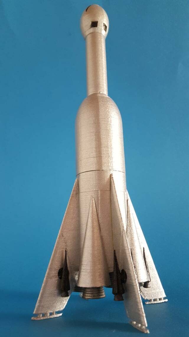 3D printed Martian Chronicles Zeus Rocket・Cults