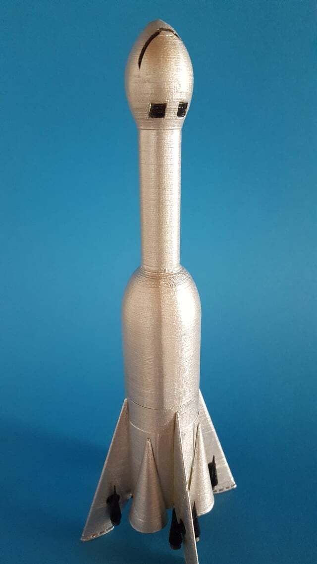 3D printed Martian Chronicles Zeus Rocket・Cults