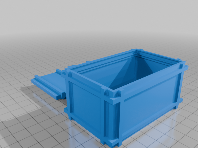 Free 3D file Wooden Crate v1 🪵 ・Template to download and 3D print・Cults