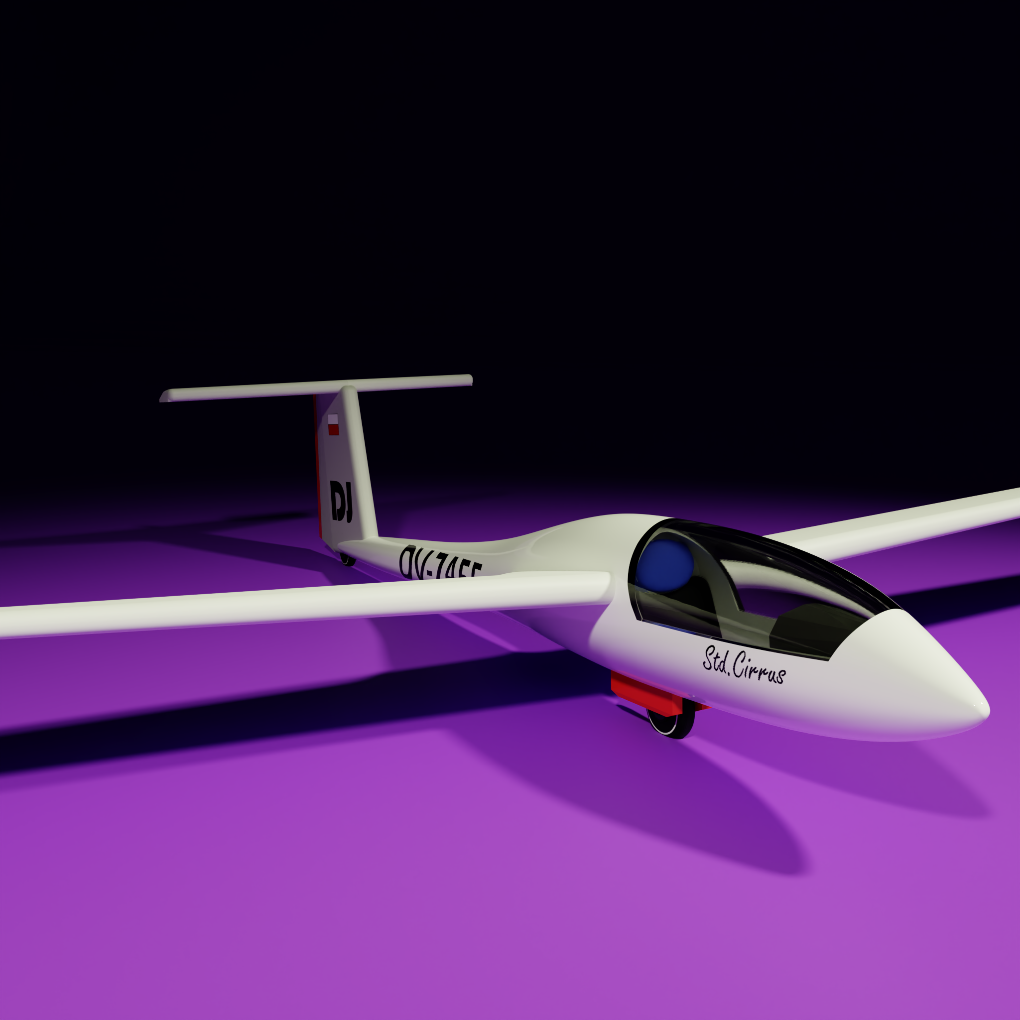Stl File Standard Cirrus Glider Sailplane Miniature 🎨 ・3d Printing