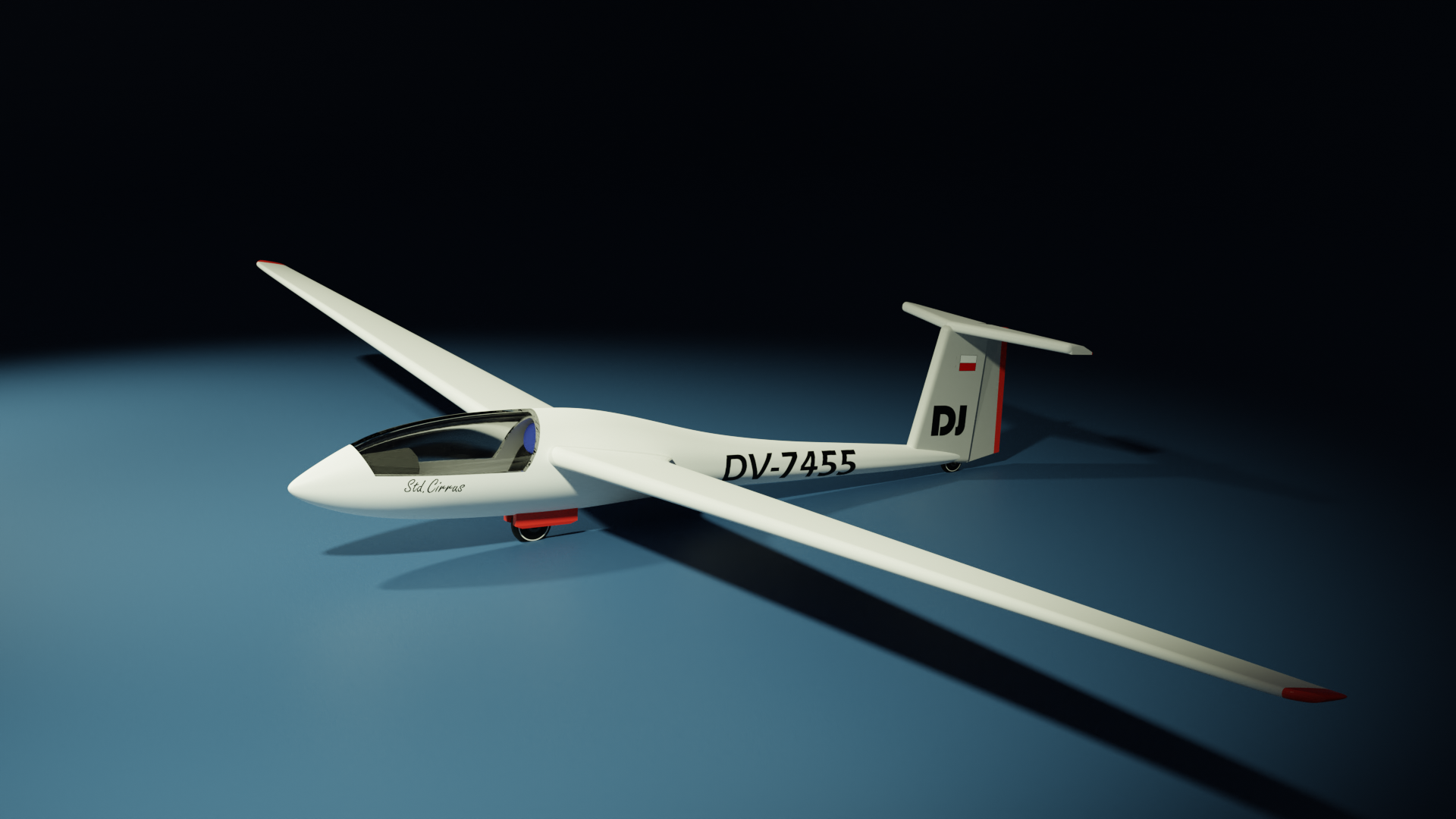 🎨 Miniatura de planeador/avión Cirrus estándar・Archivo STL para ・Cults