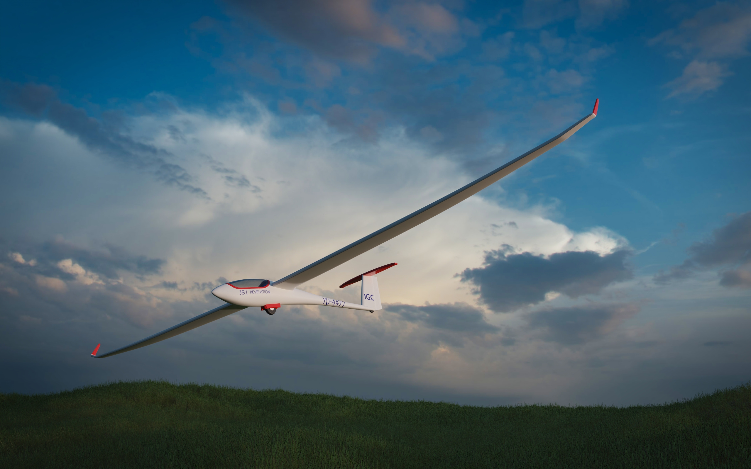 Fichier STL Jonker JS-1 Revelation Glider / Sailplane Miniature 🎨 ...