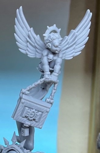 👼 Silver Wardens Angel Baby (with book!!!!) (presupported)・Free 3D File ...