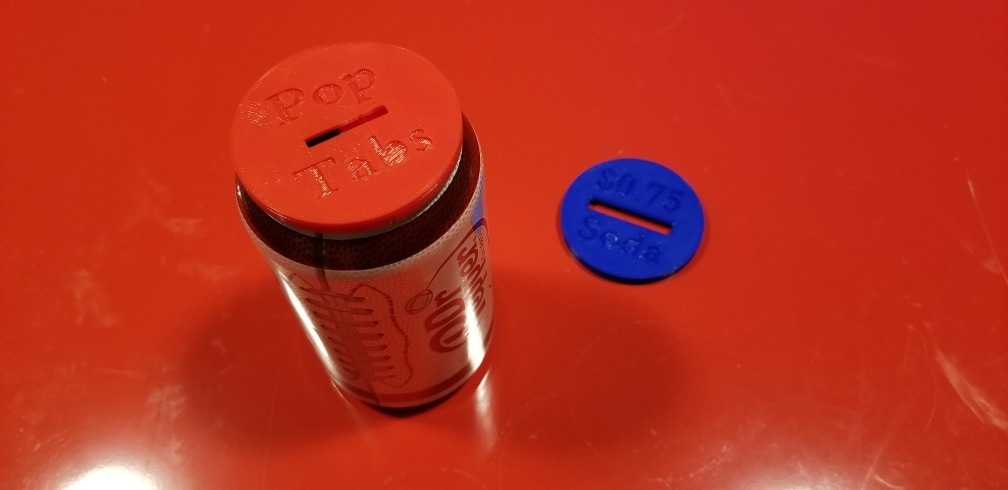 🥫 Pop Can lid with slot・Free STL File for ・Cults