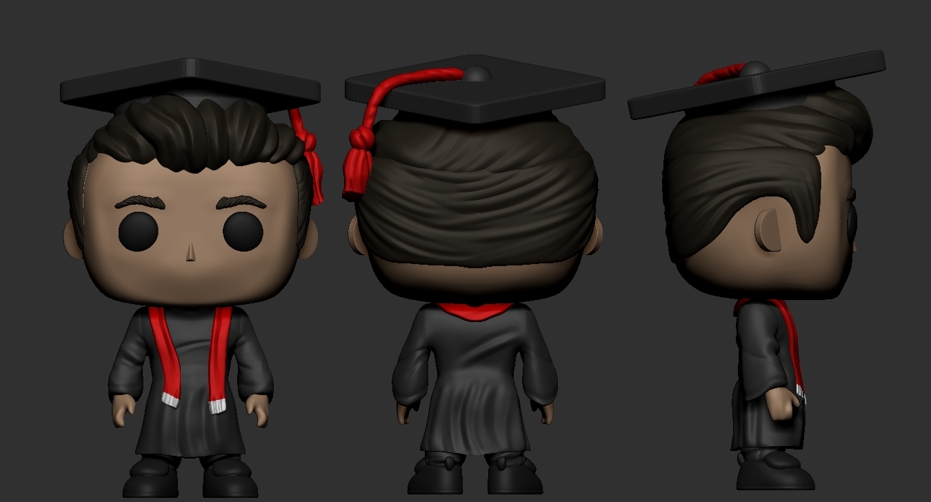 👦 Graduate Funko Boy・ STL File for ・Cults