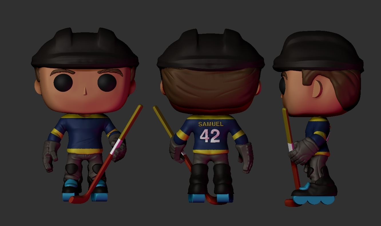 STL file Funko Hockey Player 🏒 ・3D printer model to download・Cults