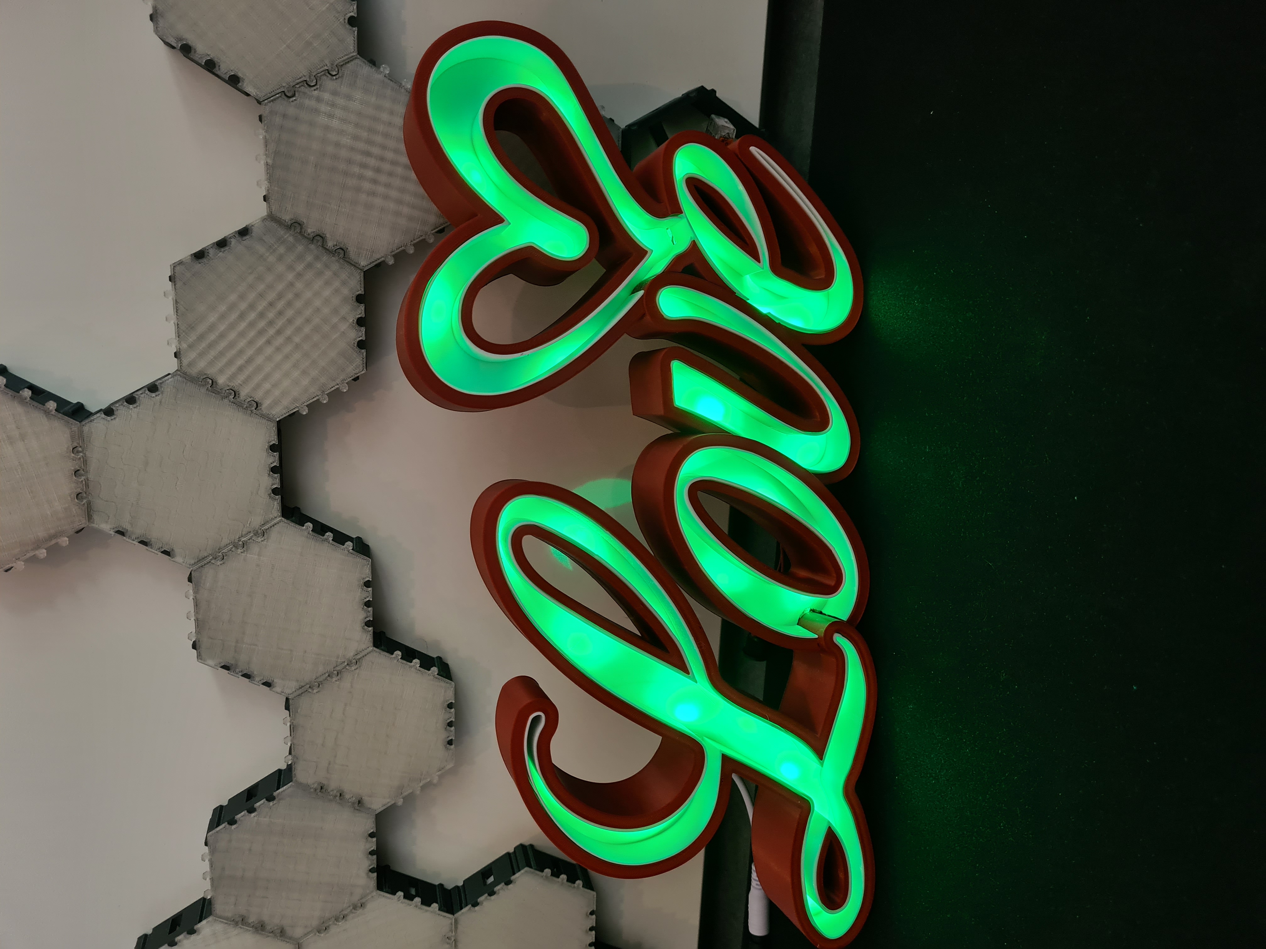 ️‍🔥 Led LOVE lettering・ STL File for ・Cults