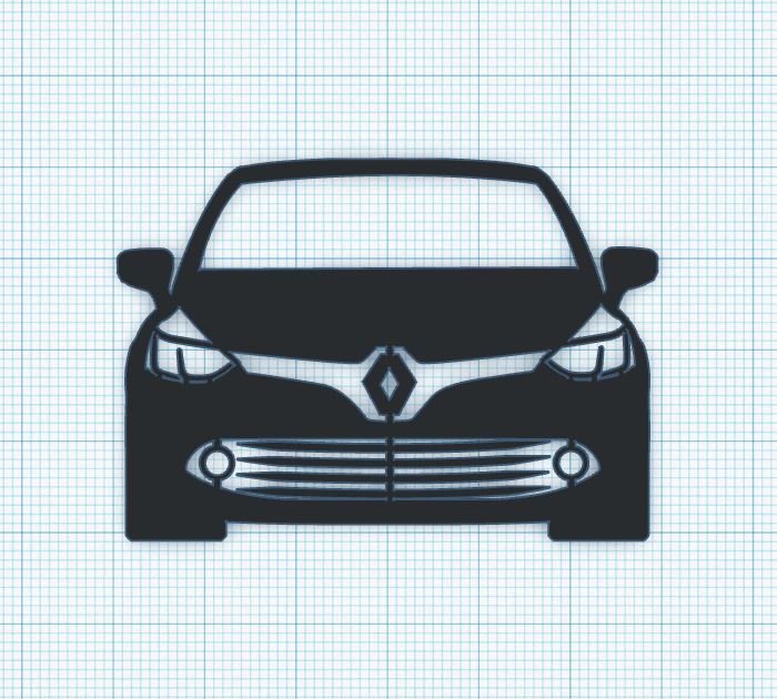 STL file RENAULT CLIO MK4 (keychain) 🗝️ ・3D printable design to ...