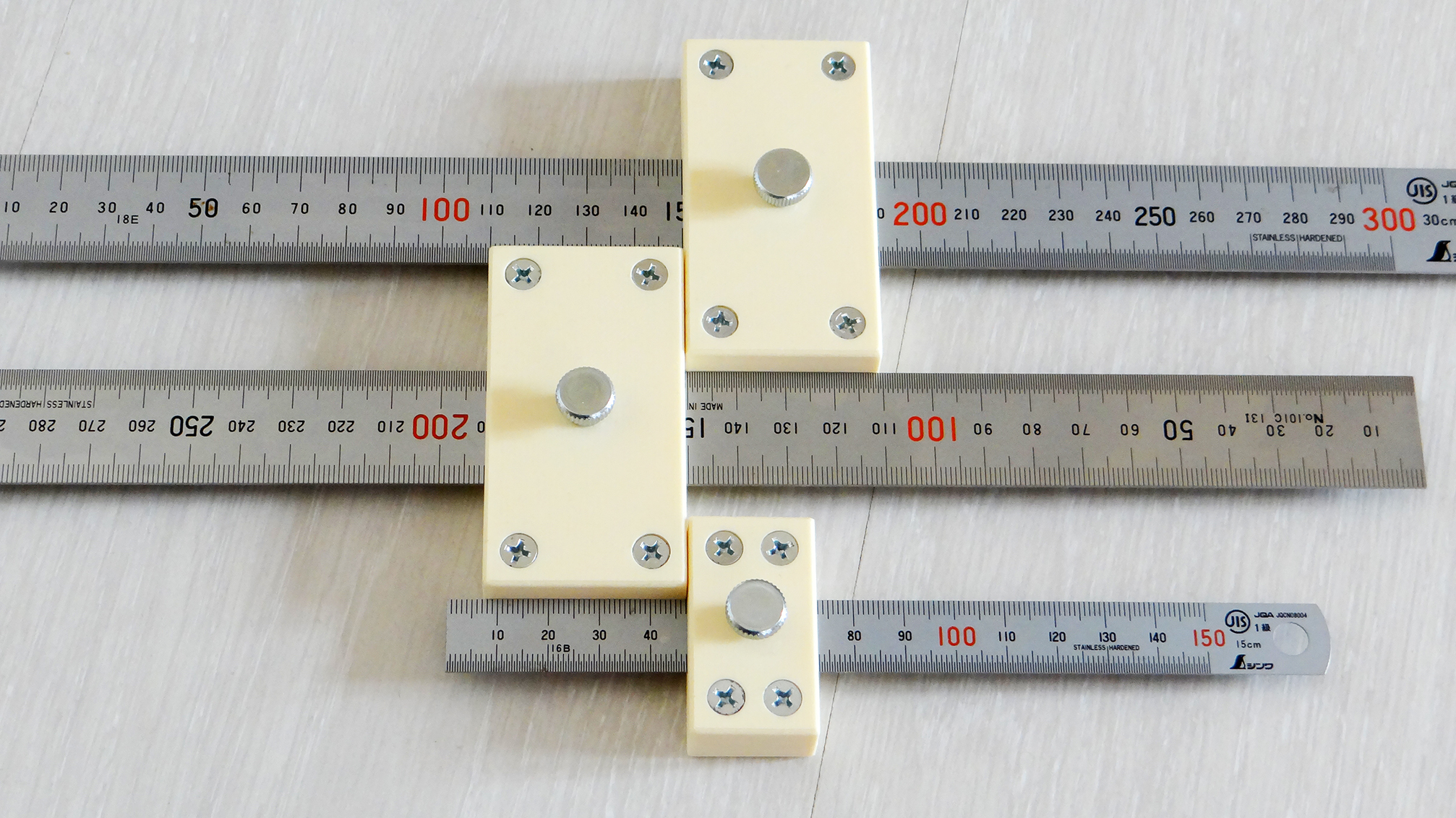 📏 High Precission Stoppers for alls Shinwa Ruler 150 mm - 1000 mm・ STL ...