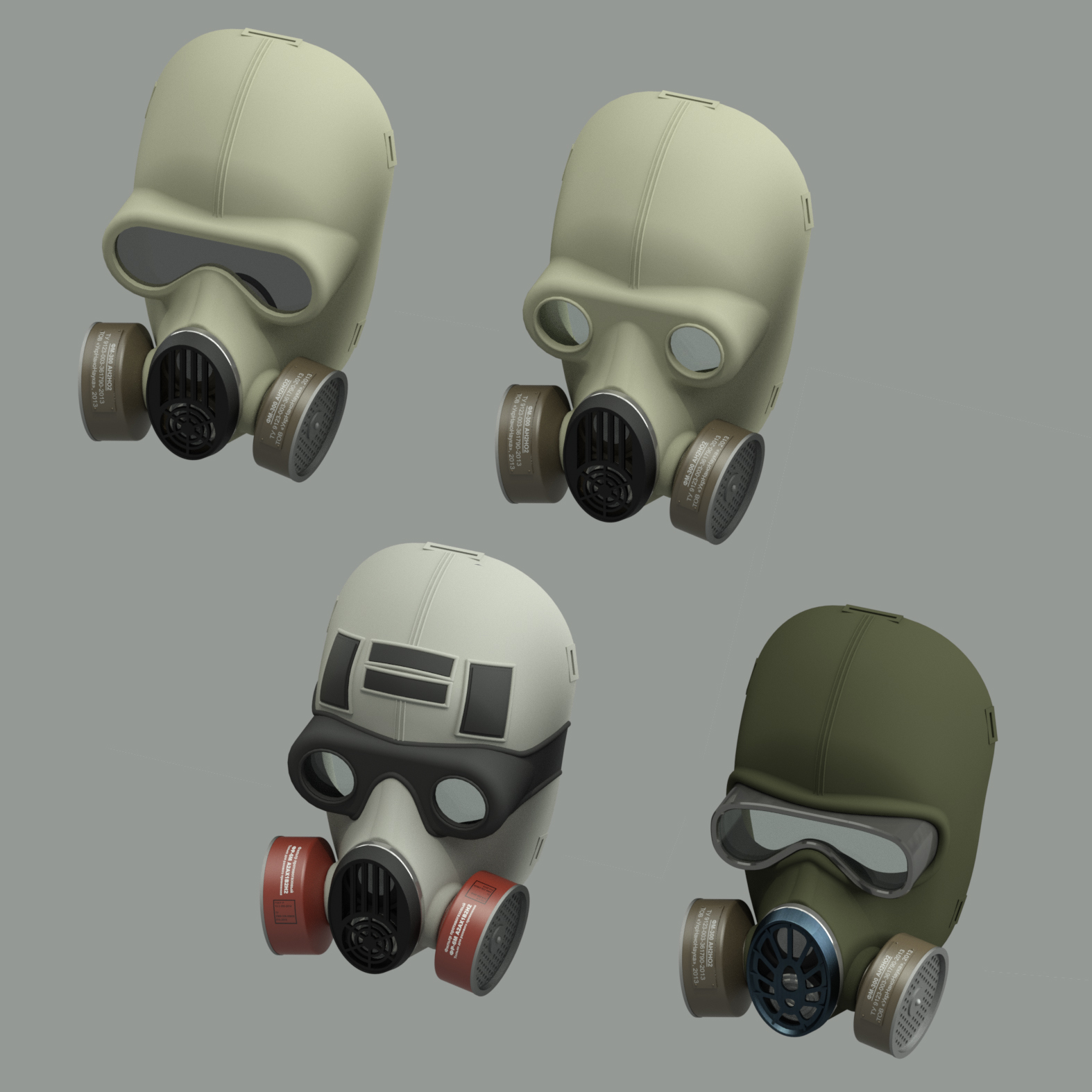 3D file STALKER Gas mask var. 01. Video game, props, cosplay 🔫 ・3D ...