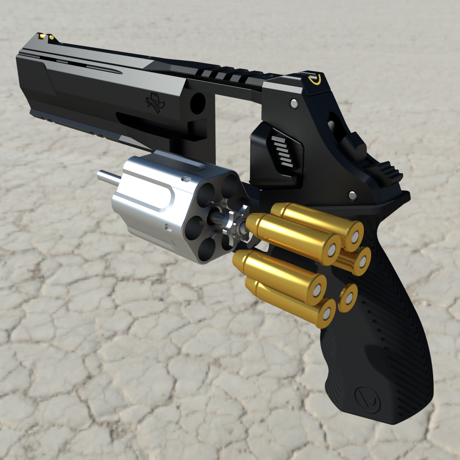 Archivo 3D Valorant SAR-6 Sheriff Revólver skin por defecto. Videojuego ...