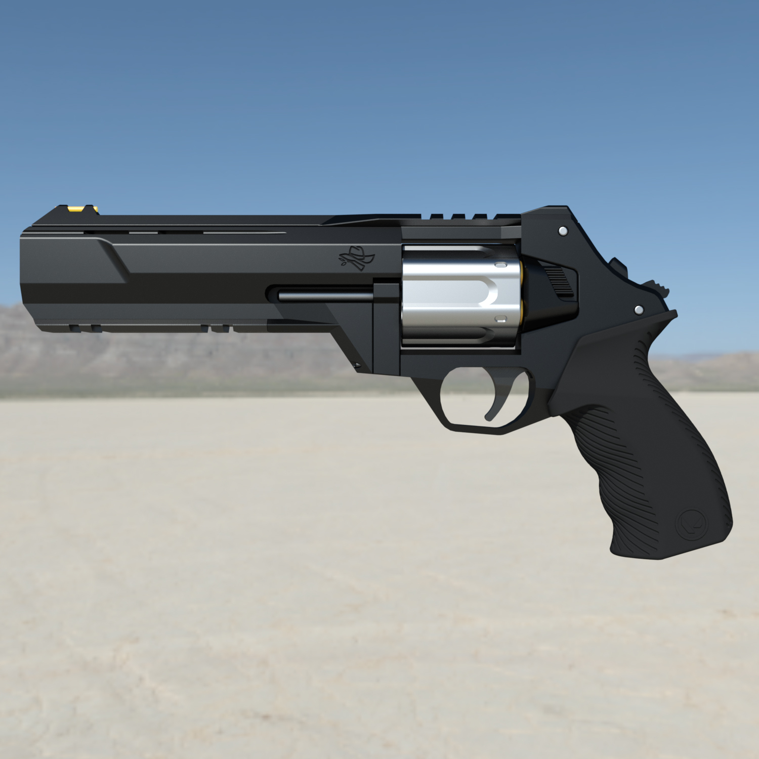 Archivo 3D Valorant SAR-6 Sheriff Revólver skin por defecto. Videojuego ...