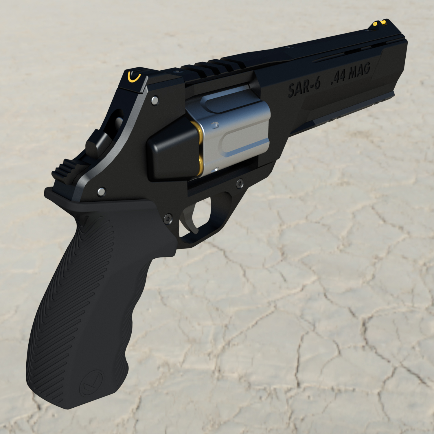 Archivo 3D Valorant SAR-6 Sheriff Revólver skin por defecto. Videojuego ...