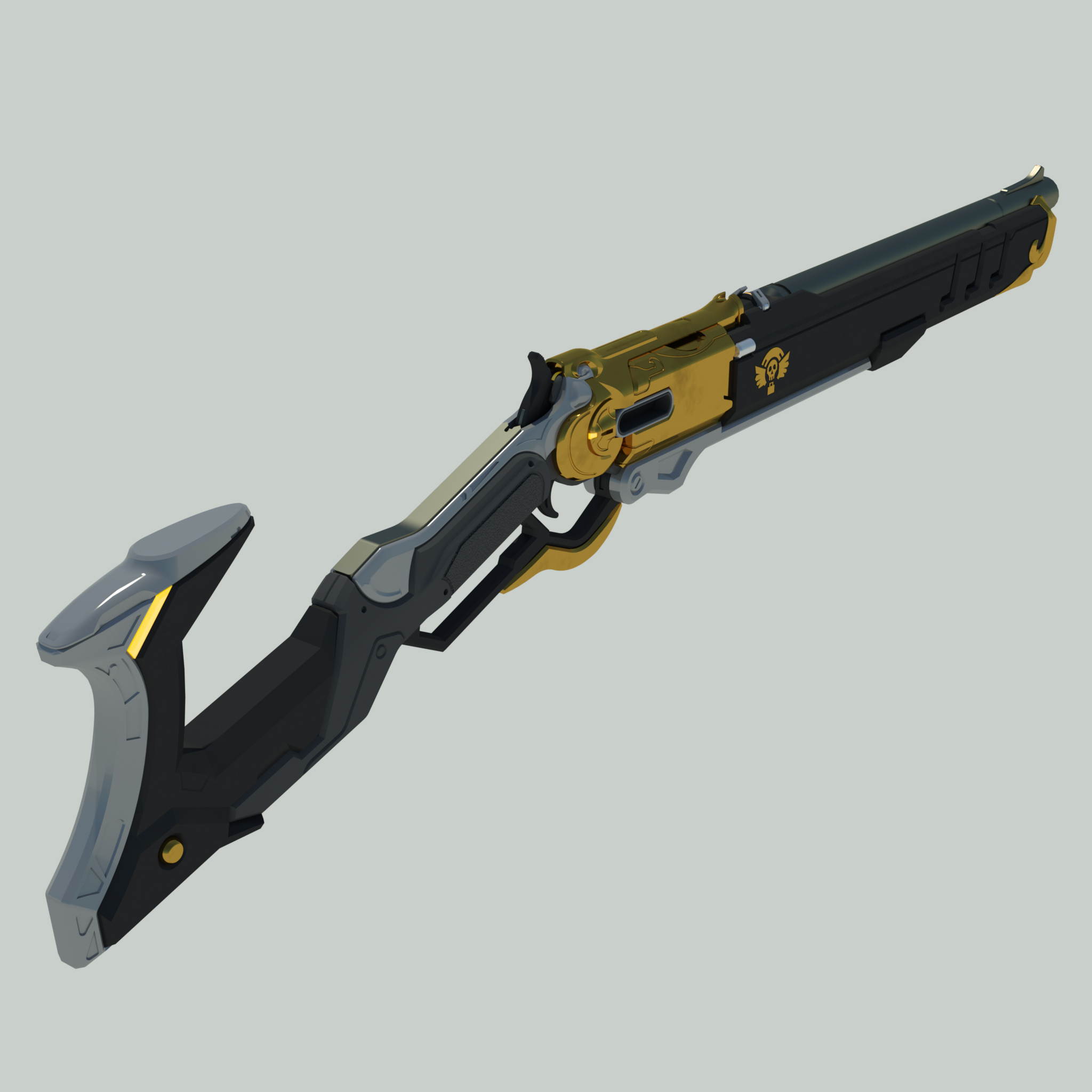 3D file Overwatch Ashe rifle Viper Classic skin. Video game, prop ...