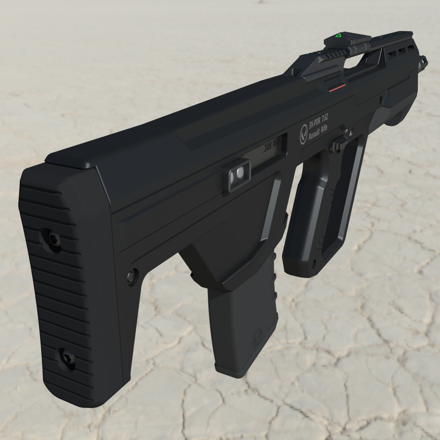 Archivo 3D Valorant 3X-PDR Rifle de asalto Bulldog skin por defecto ...