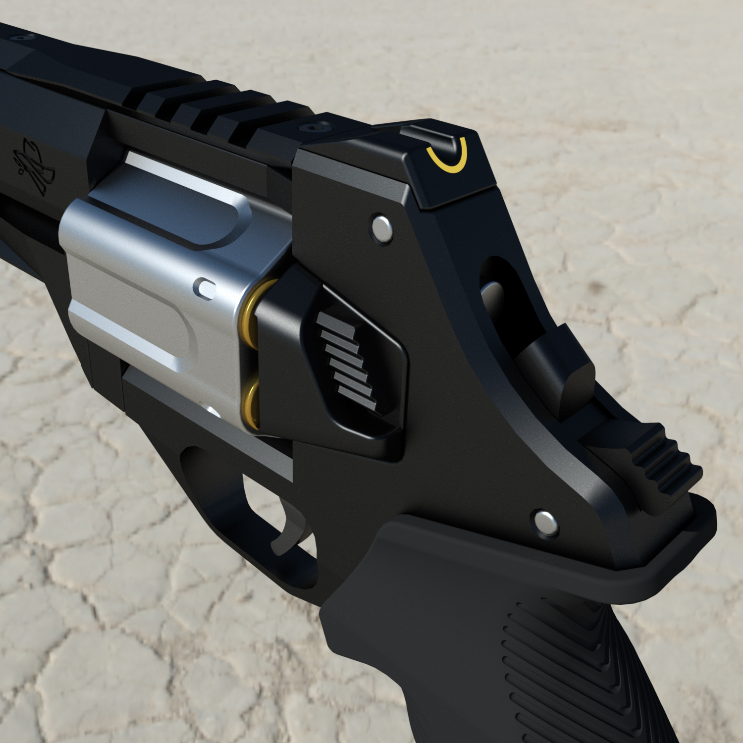 Archivo 3D Valorant SAR-6 Sheriff Revólver skin por defecto. Videojuego ...