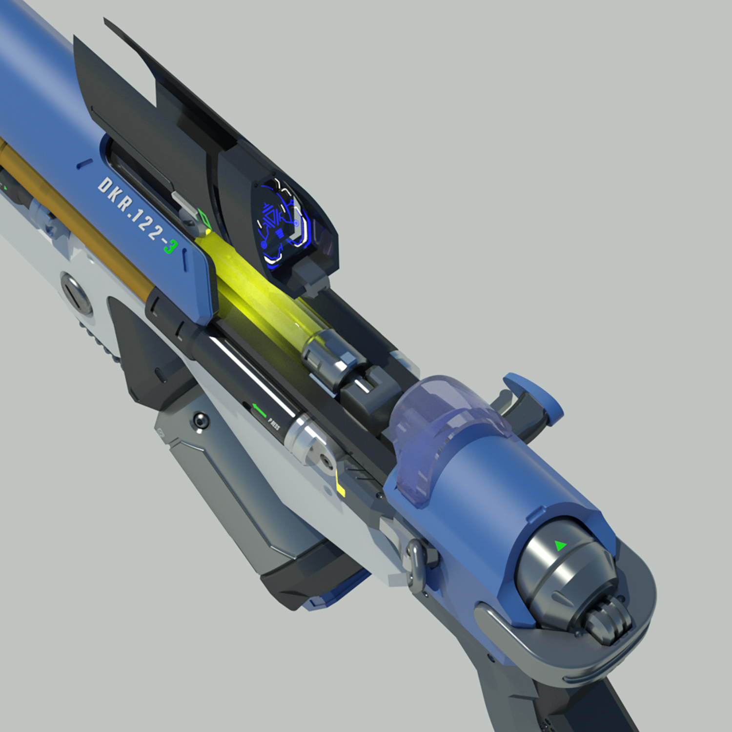 3D file OVERWATCH Ana Amari Sniper Biotic rifle Classic skin. VIDEO ...