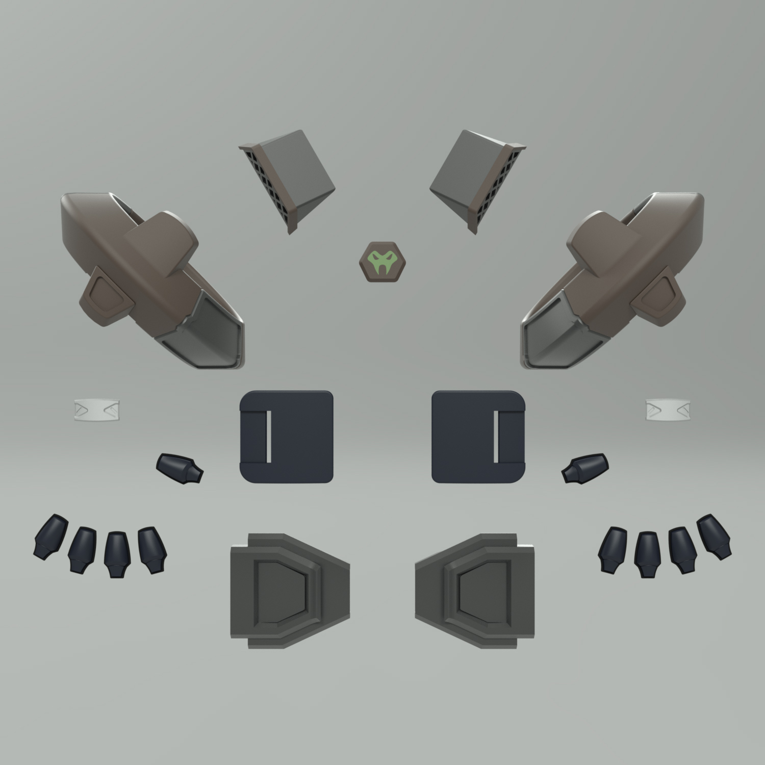 3D 文件 Valorant Viper accessories 3D models set. Video game, props ...