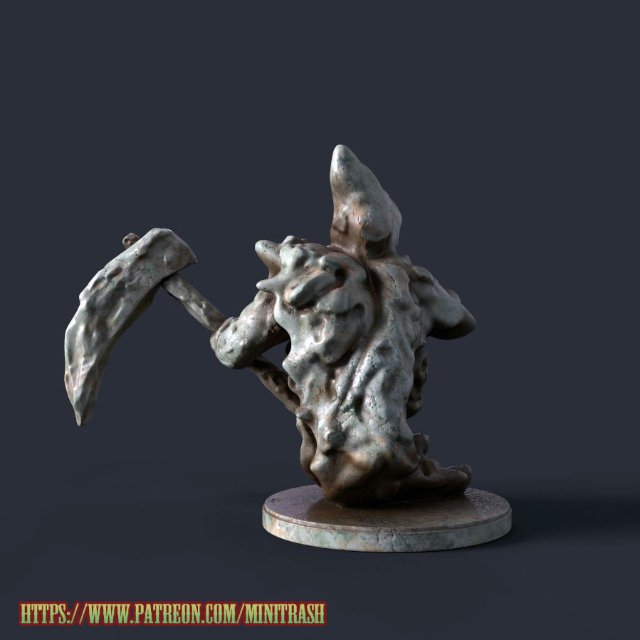 👹 Dark reaper miniature・Free 3D File for ・Cults