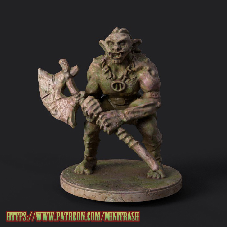 Free STL file Orc guard miniature 💂 ・Design to download and 3D print・Cults