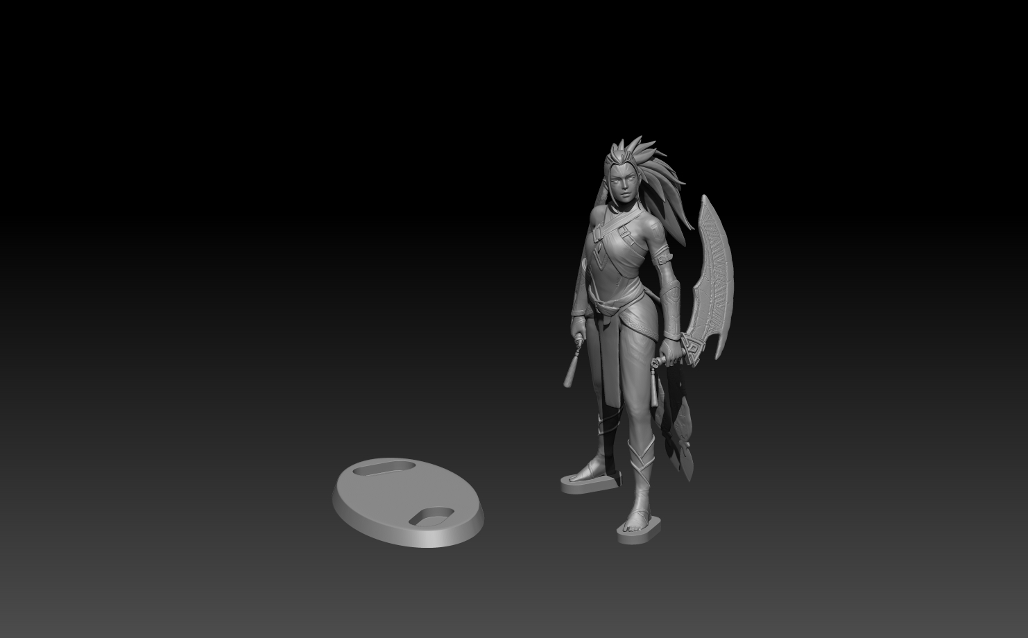 STL file DOTA 2- Female Anti-Mage ♀️ ・Model to download and 3D print・Cults