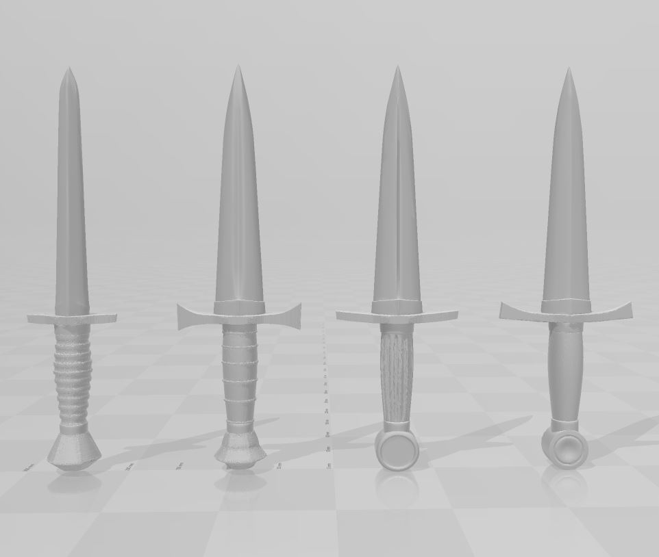 STL file Simple Fantasy Dagger Pack 🗡️ (3MF)・3D printing idea to ...