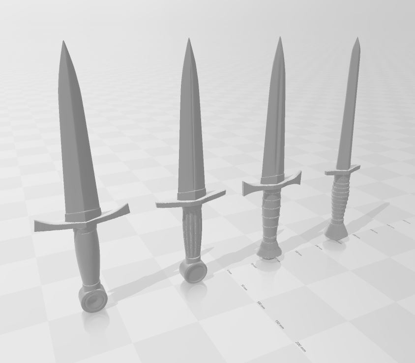 STL file Simple Fantasy Dagger Pack 🗡️ (3MF)・3D printing idea to ...