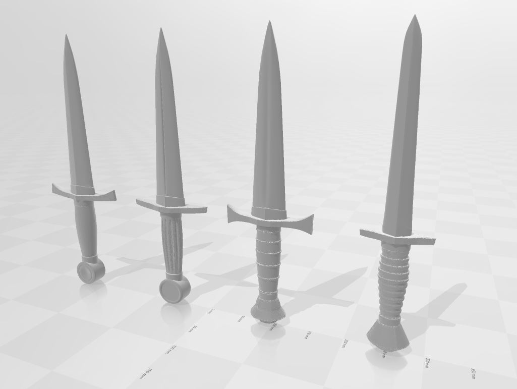 STL file Simple Fantasy Dagger Pack 🗡️ (3MF)・3D printing idea to ...