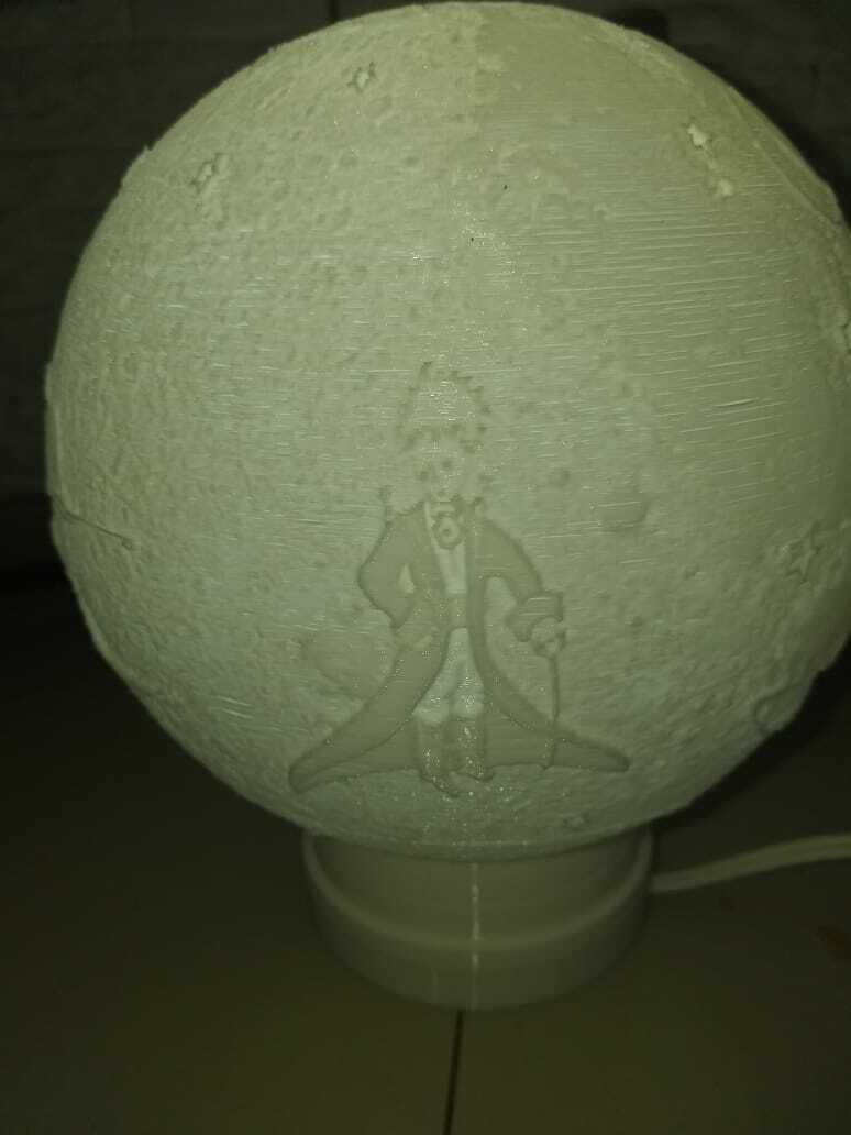 STL file EL PRINCIPITO LAMP, THE LITTLE PRINCE LAMP, LAMP, MOON, LUNA ...
