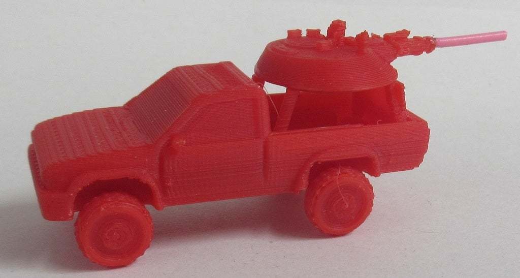Free STL file Pick up truck/Technical 1/100 scale ⛏️ ・3D print design ...