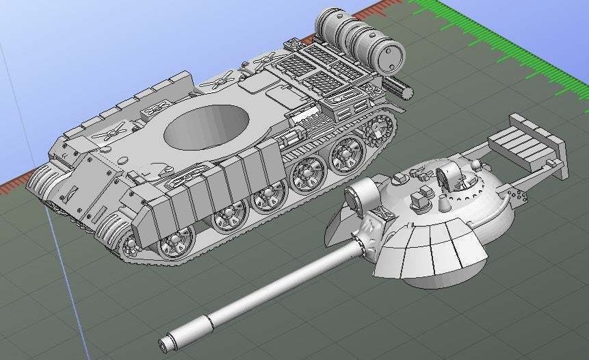 Free STL file Iraqi T55 Enigma 1/00 and 1/200 scale 🎲 ・3D printing ...