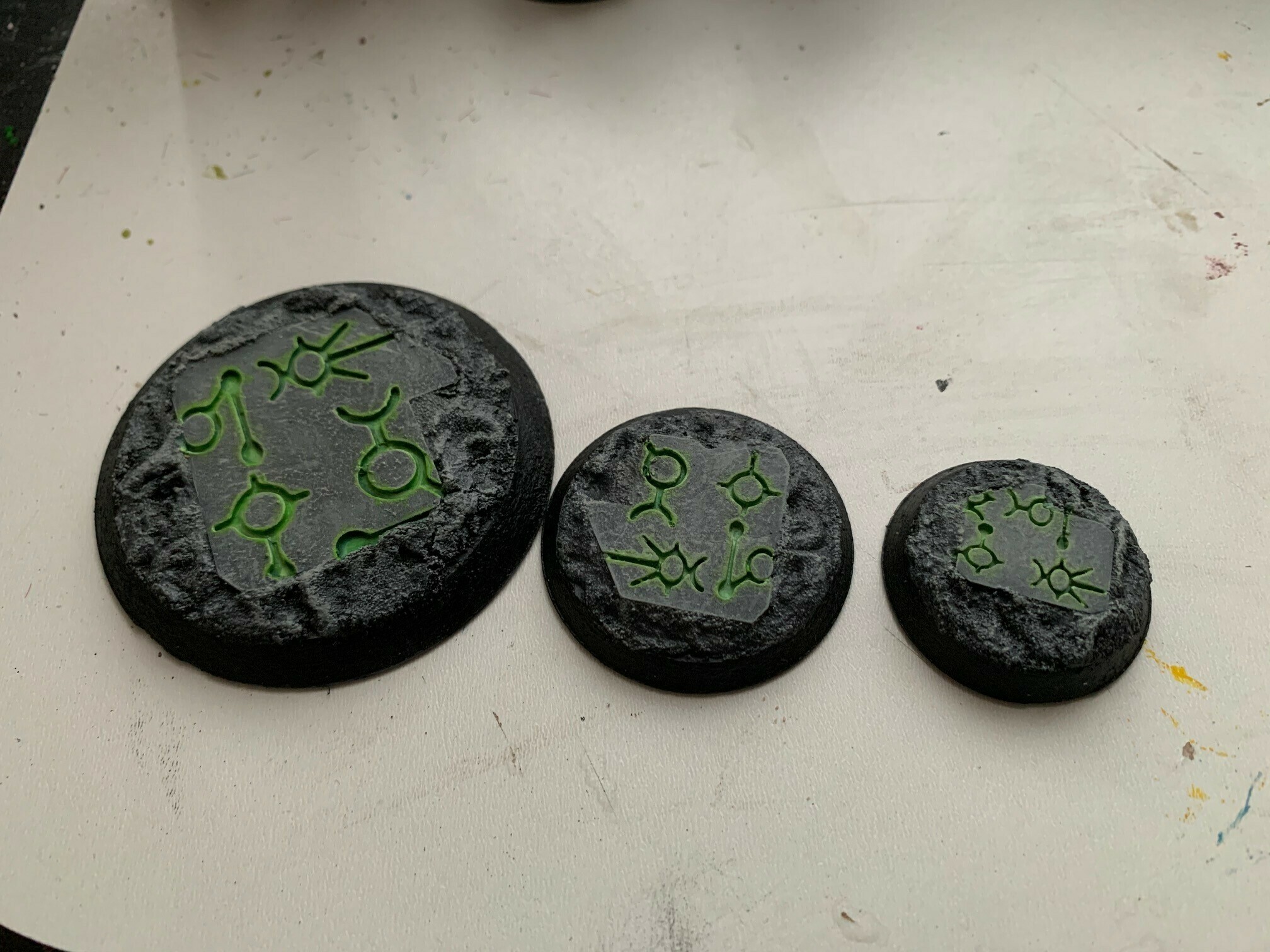 🎲 necron bases 32mm 40mm 60mm・ OBJ File for ・Cults