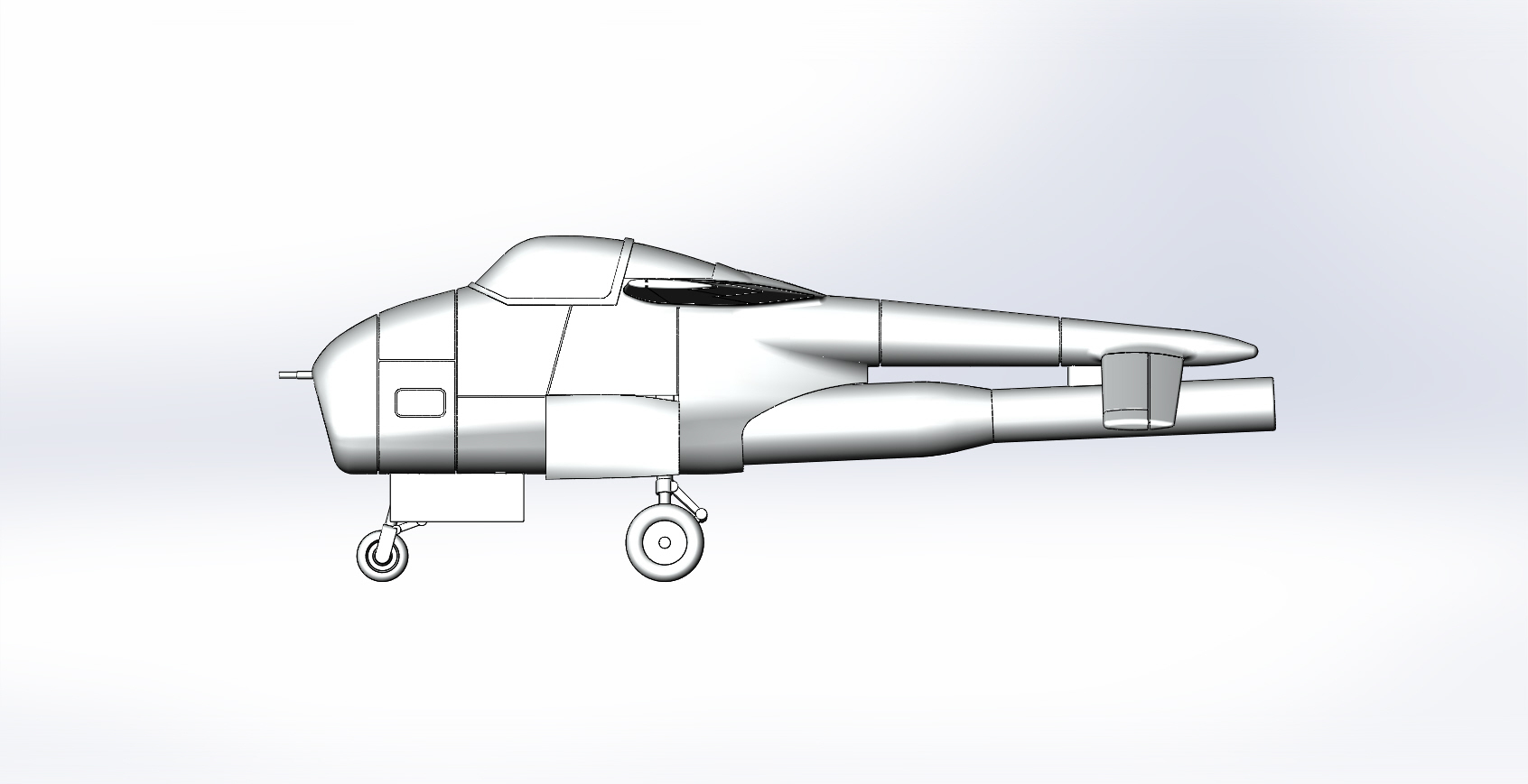 ️ Blohm & Voss P.213 (1:72) - Luft 46・ STL File for ・Cults